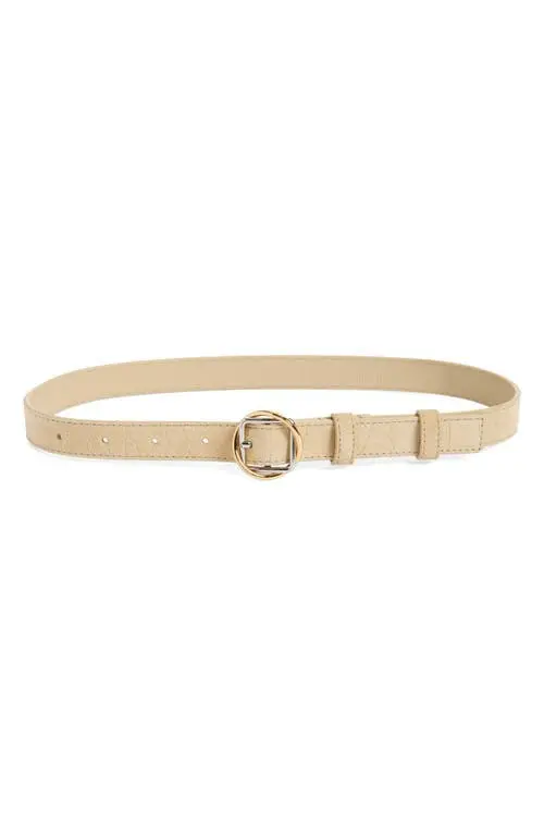 Jacquemus La Ceinture Salon Croc Embossed Suede Belt - Beige 150