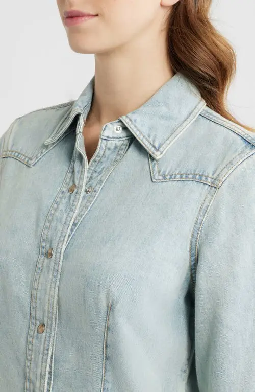 Rails Taina Denim Snap-up Western Shirt