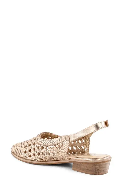 Seychelles Roxanne Slingback Flat - Gold