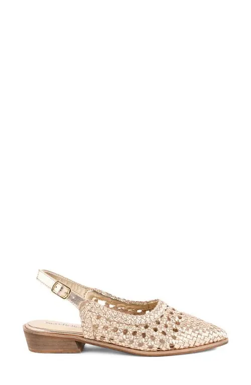 Seychelles Roxanne Slingback Flat - Gold