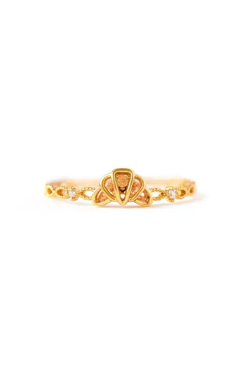GIRLS CREW Croissant Ring - Gold