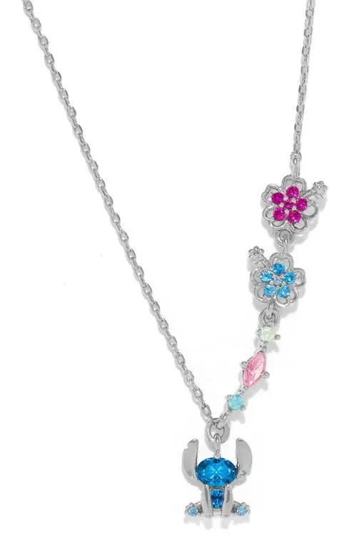 GIRLS CREW X Disney Stitch Pendant Necklace - Silver