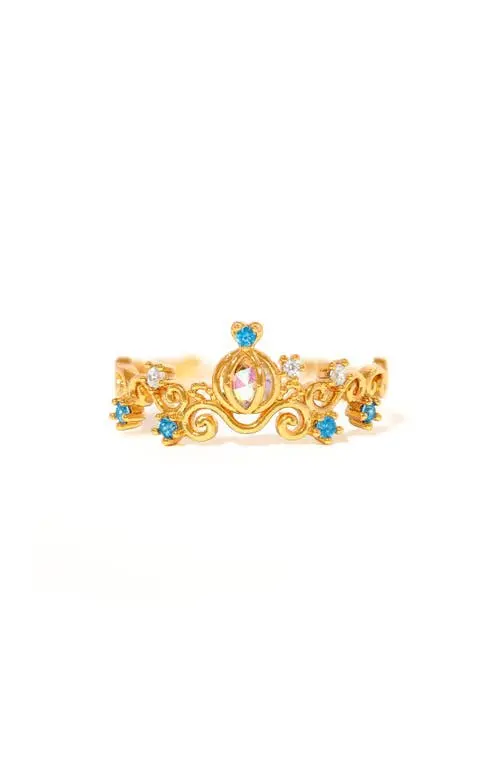 GIRLS CREW X Disney Cinderella Carriage Ring - Gold