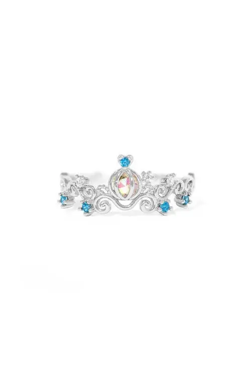 GIRLS CREW X Disney Cinderella Carriage Ring - Silver