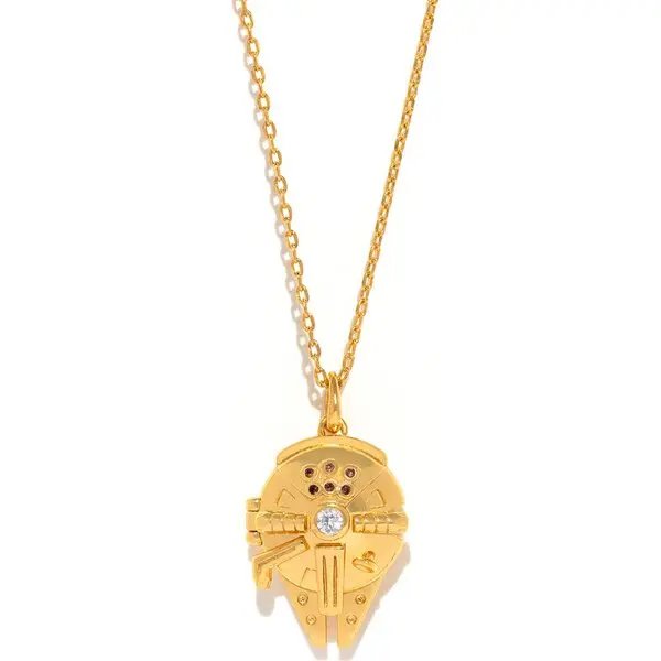 GIRLS CREW Star Wars Millennium Falcon Locket Necklace - Gold