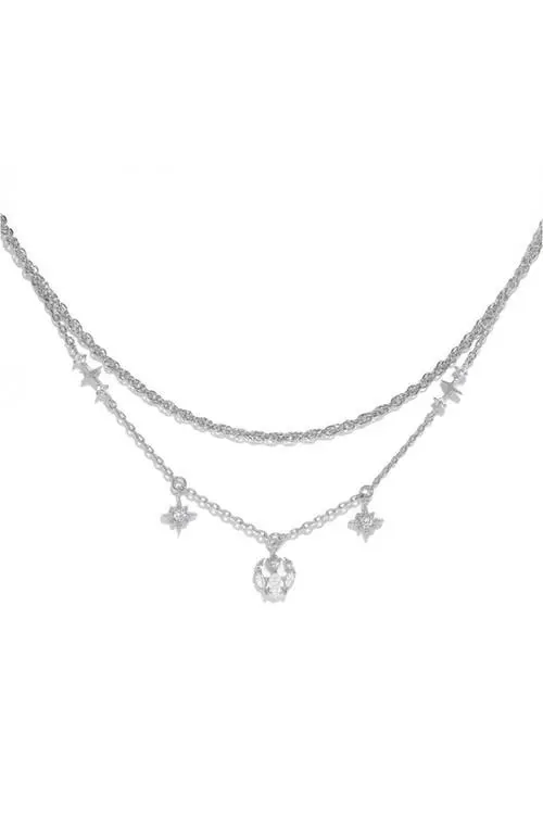 GIRLS CREW Star Wars Rebel Alliance Charm Necklace - Silver
