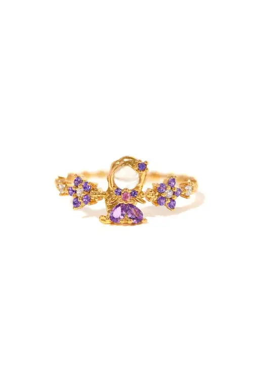 GIRLS CREW X Disney Princess Rapunzel Ring - Gold