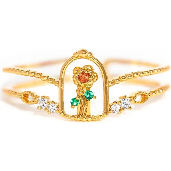 GIRLS CREW X Disney Beauty And The Beast Ring - Gold