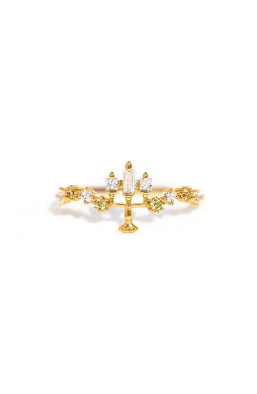 GIRLS CREW X Disney Beauty And The Beast Lumière Ring - Gold