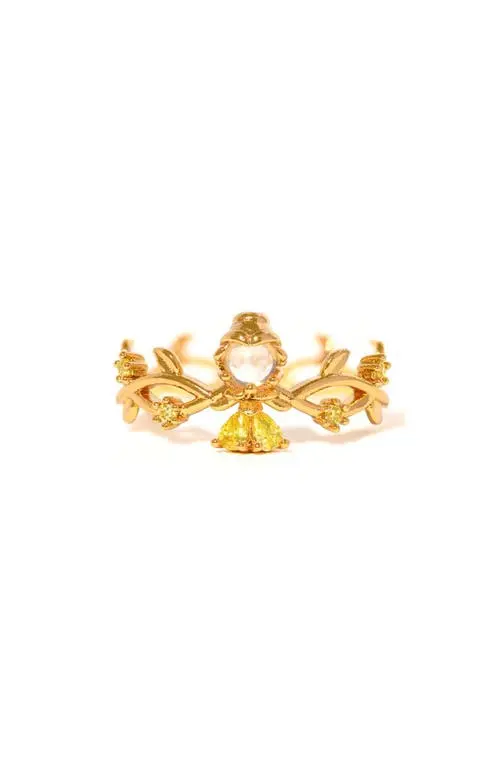GIRLS CREW X Disney Beauty And The Beast Belle Ring - Gold