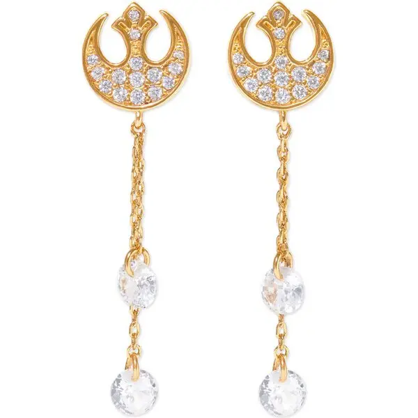 GIRLS CREW Star Wars™ Rebel Alliance Insignia Drop Earrings - Gold