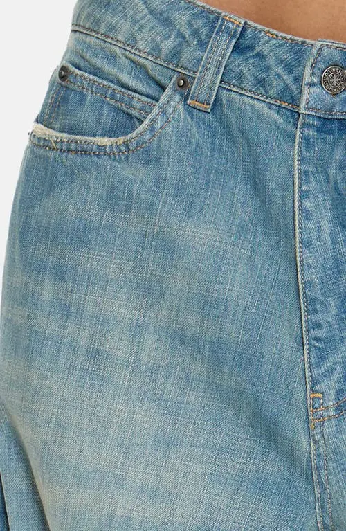 JADED LONDON Light Wash Slub Colossus Jeans