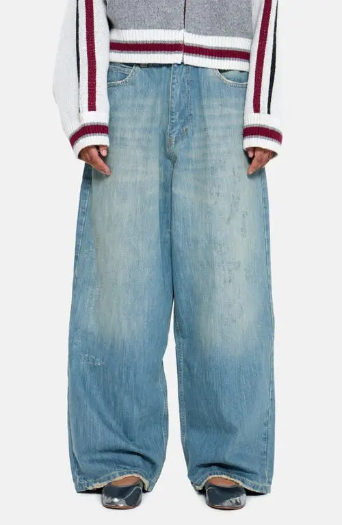 JADED LONDON Light Wash Slub Colossus Jeans