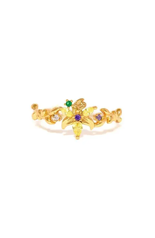 GIRLS CREW X Disney Tangled Sundrop Flower Ring - Gold