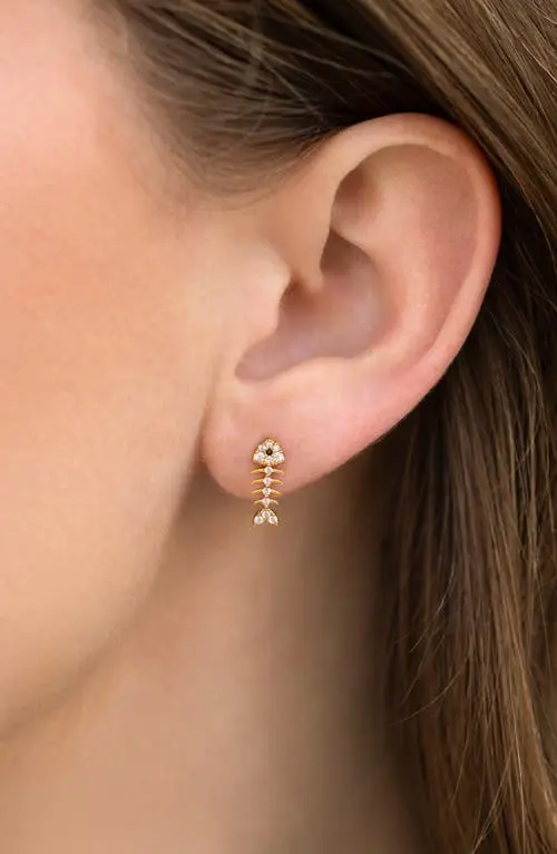 GIRLS CREW Bone To Pick Stud Earrings