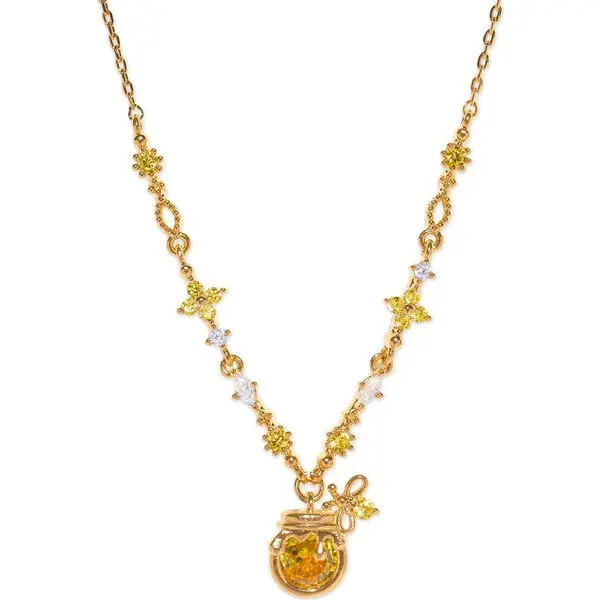 GIRLS CREW X Disney Sweet As Honey Pendant Necklace - Gold