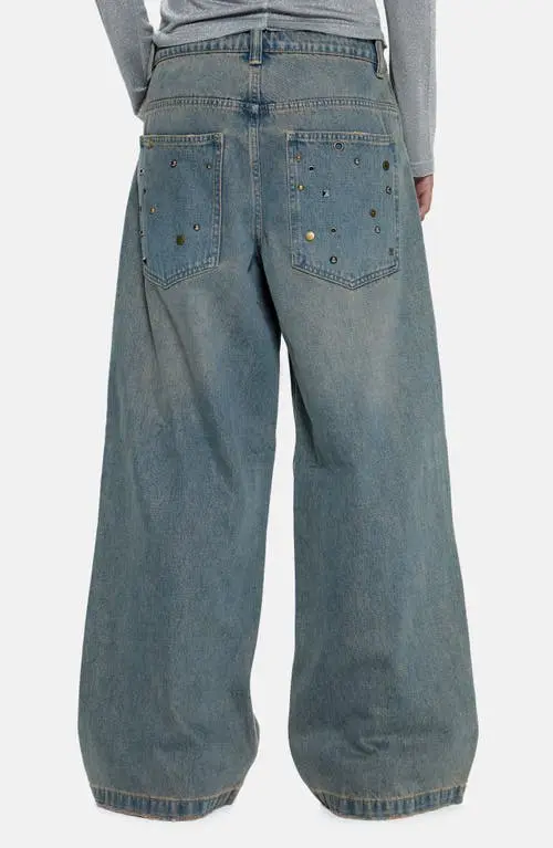 JADED LONDON Bolted Studded Colossus Jeans