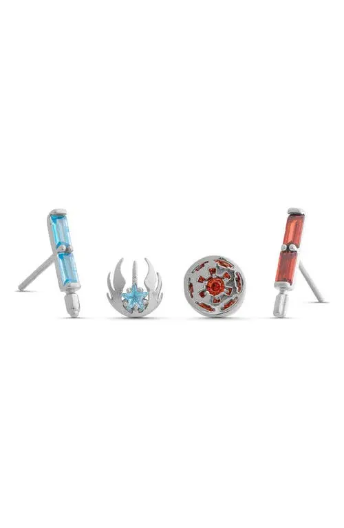 GIRLS CREW Star Wars™ Mismatched Stud Earrings Set - Silver