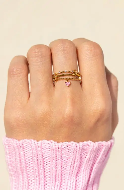 GIRLS CREW Love Connection Stacked Statement Ring