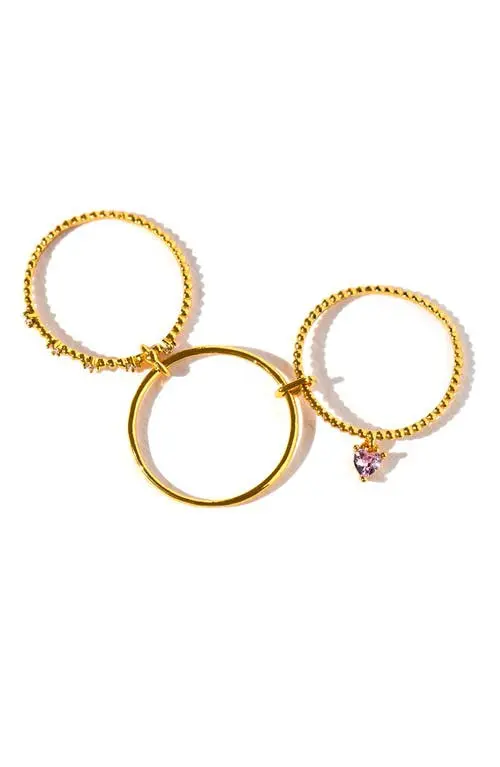 GIRLS CREW Love Connection Stacked Statement Ring