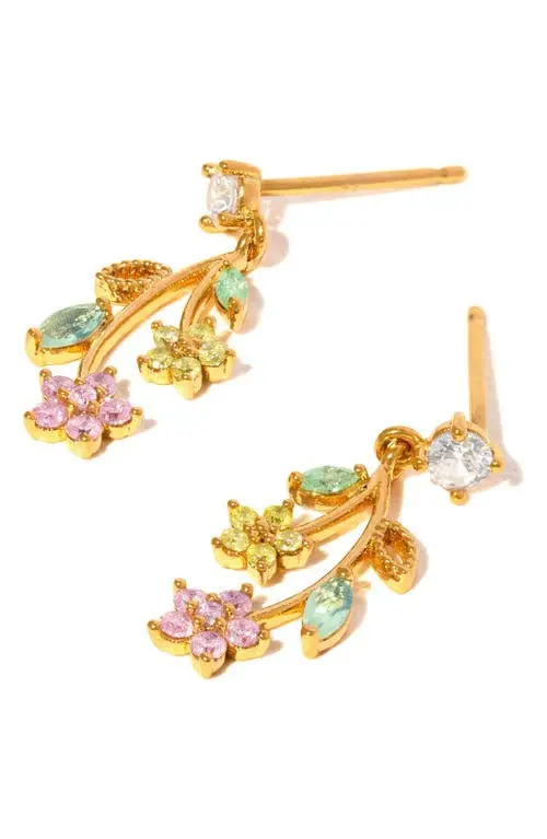 GIRLS CREW Flower Stem Drop Earrings