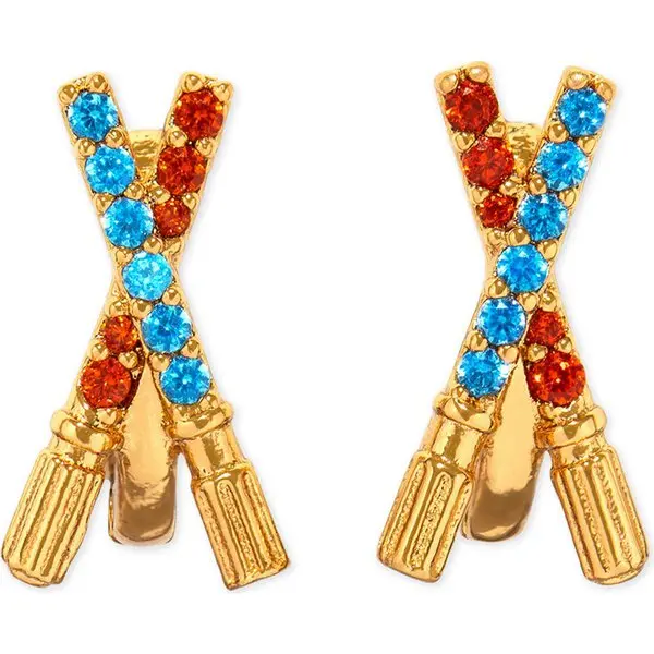 GIRLS CREW Star Wars™ Lightsaber Duel Hoop Earrings - Gold