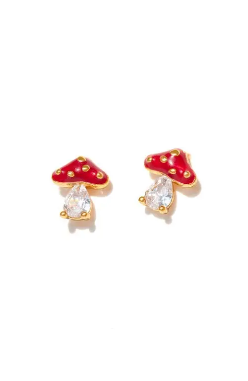 GIRLS CREW Magical Mushroom Stud Earrings