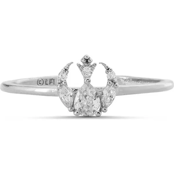 GIRLS CREW Star Wars™ Rebel Alliance Insignia Ring - Silver