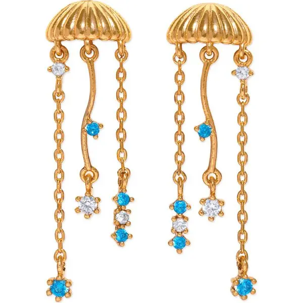 GIRLS CREW Jellyfish Drop Earrings - Gold
