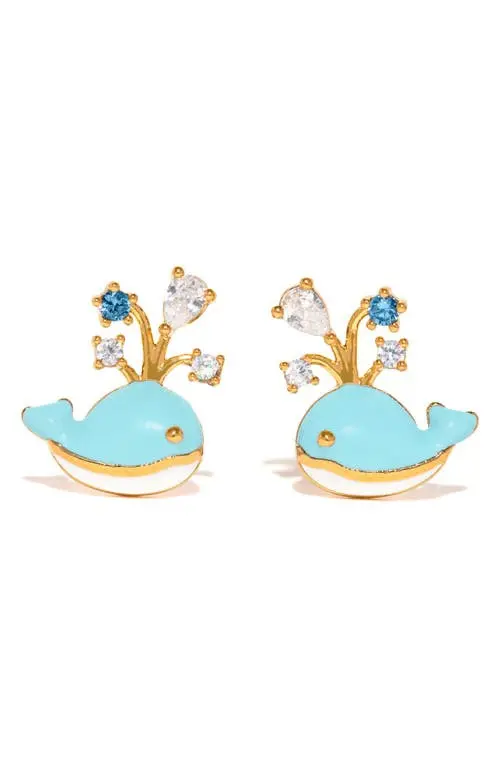 GIRLS CREW Whale Stud Earrings - Gold