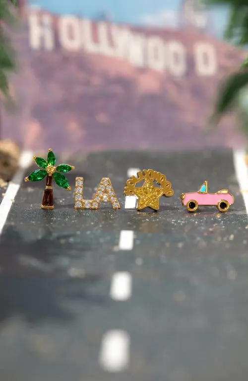 GIRLS CREW City Of Angels Assorted Stud Earrings Set