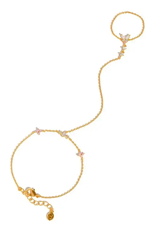 GIRLS CREW Flutter Over You Hand Chain - Gold