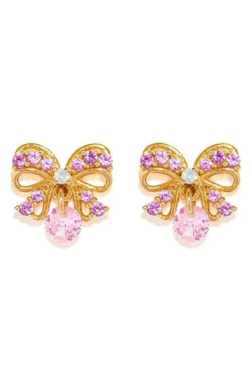 GIRLS CREW Love Knot Bow Stud Earrings - Gold