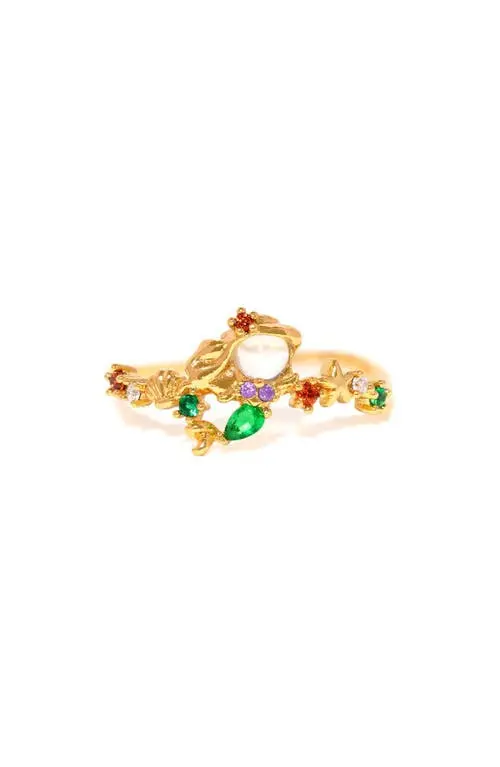 GIRLS CREW Disney Princess Ariel Ring - Gold