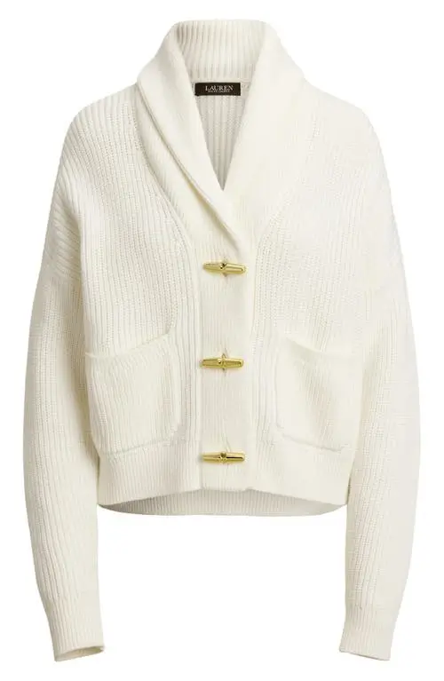 Ralph Lauren Ramilda Toggle Combed Cotton Cardigan