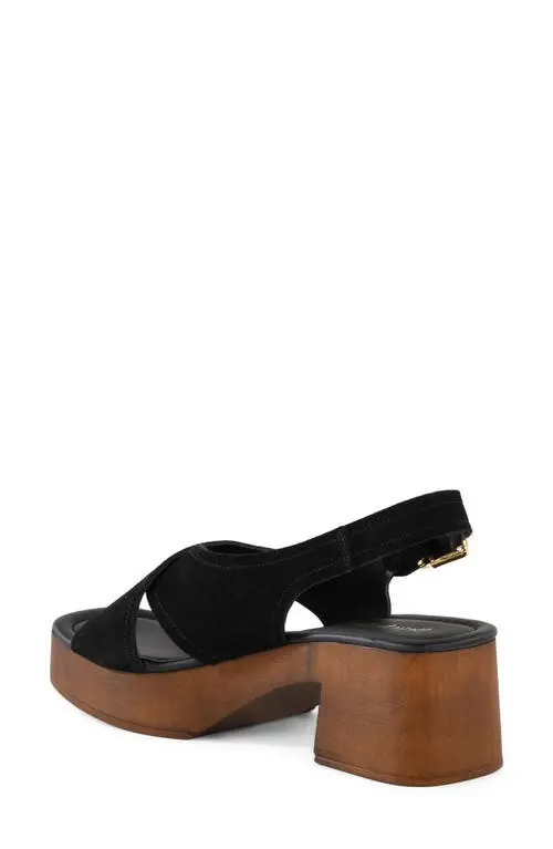 Seychelles Slingback Platform Sandals - Black