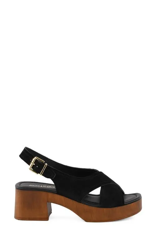 Seychelles Slingback Platform Sandals - Black