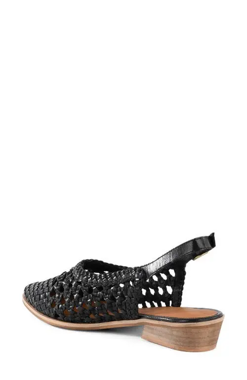 Seychelles Roxanne Slingback Flat - Black