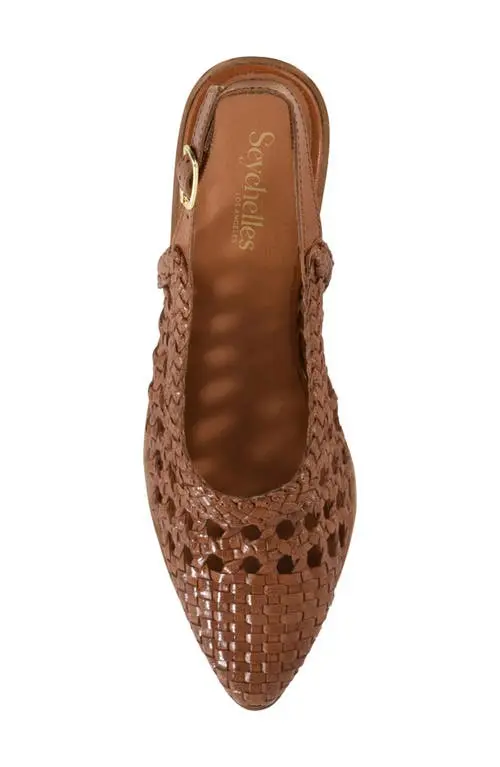 Seychelles Roxanne Slingback Flat - Tan
