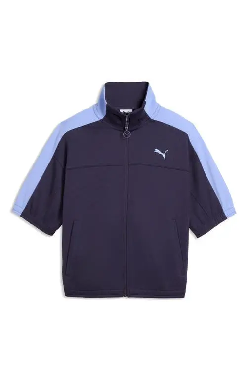 PUMA T7 Short Sleeve Track Jacket - Deep Plum