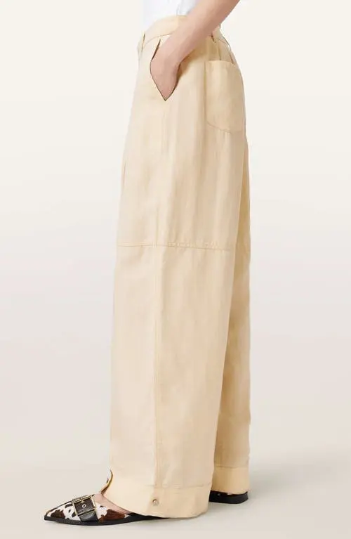 ALLSAINTS Sherell Wide Leg Trousers - Ecru
