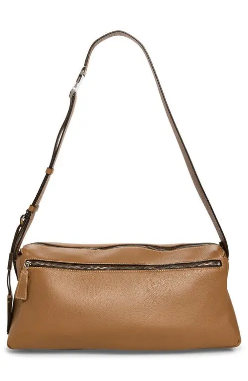 Max Mara Skipper Leather Shoulder Bag - Brown