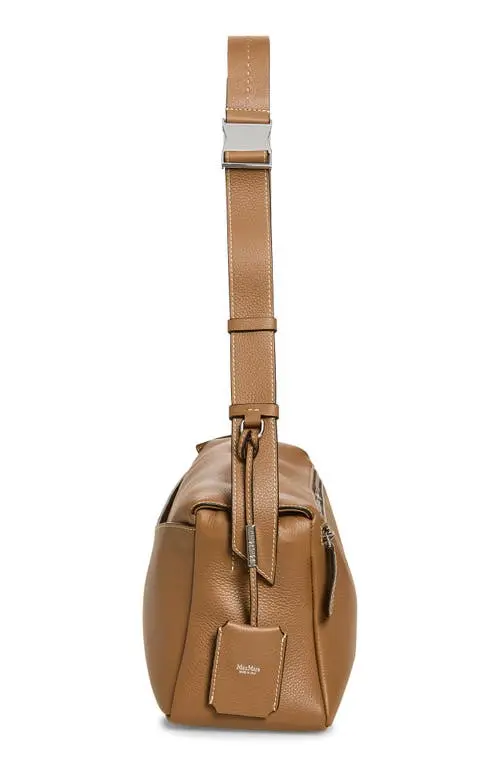 Max Mara Skipper Leather Shoulder Bag - Brown