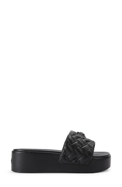 Kurt Geiger Meena Eagle Platform Sandal - Black