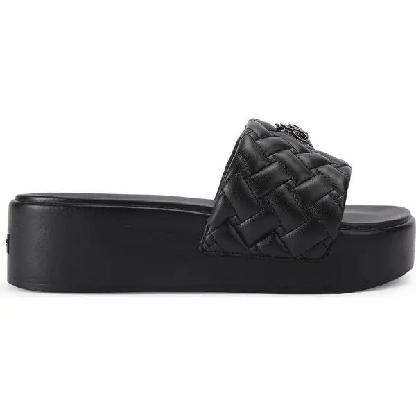 Kurt Geiger Meena Eagle Platform Sandal - Black