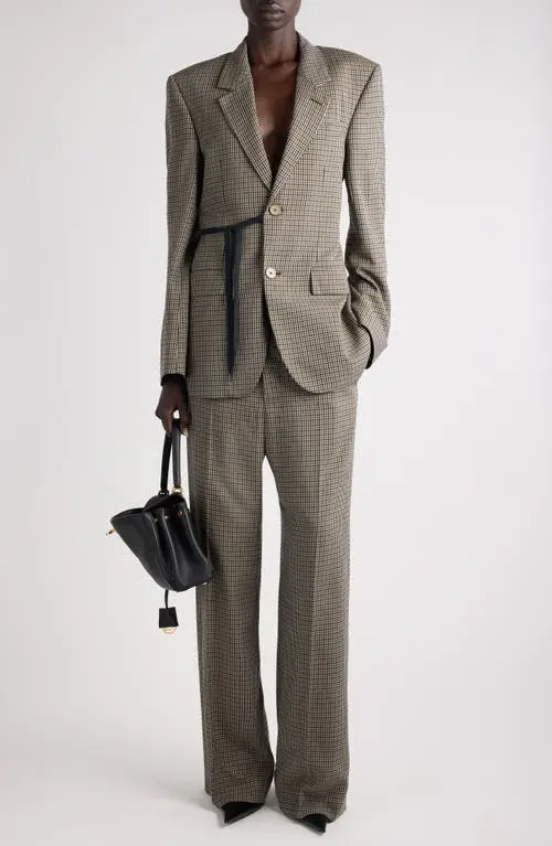 Balenciaga Check Tie Blazer