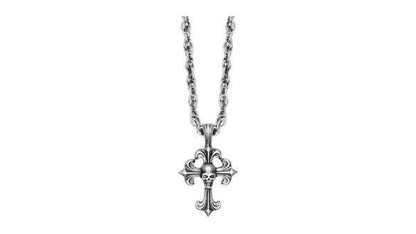 $UICIDEBOY$ Lb Chrome Cross Pendant - Silver