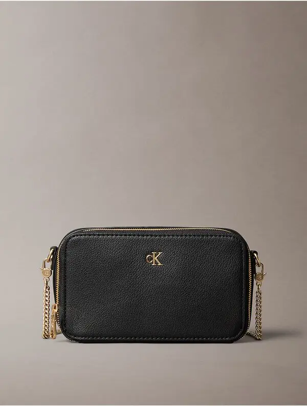 Calvin Klein Minimal Monogram Camera Bag - Black