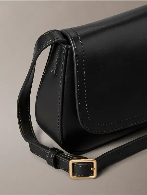 Calvin Klein Monogram Flap Camera Bag - Black