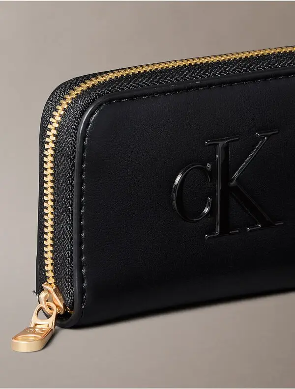 Calvin Klein Bold Monogram Medium Zip Wallet